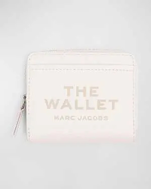 Marc Jacobs The Leather Mini Compact Wallet Cotton