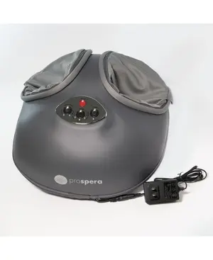 PROSPERA Shiatsu Foot Massager With Heat And Compression Air - Dark Grey