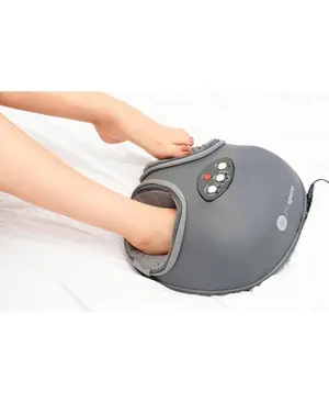 PROSPERA Shiatsu Foot Massager With Heat And Compression Air - Dark Grey