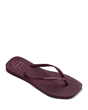 Havaianas Slim Square Logo Flip-flops - Purple Soi
