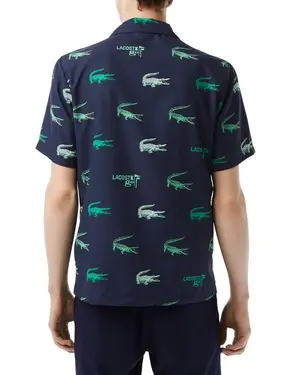 Lacoste Printed Hawaiian Performance Shirt