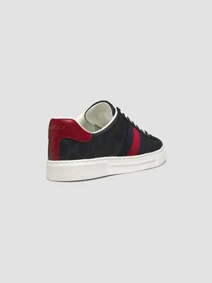 Gucci Ace Web Sneakers - Black Red