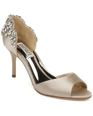 Badgley Mischka Celeste Satin Pump - Beige