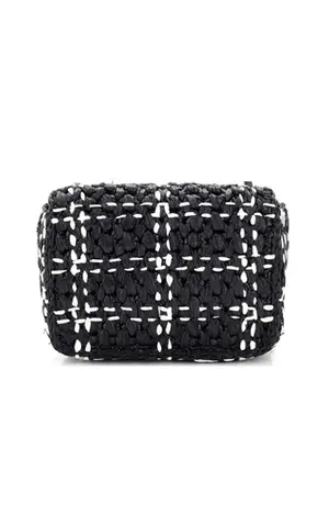 MODA ARCHIVE X REBAG Chanel Pre-owned Cc Mini Raffia Chain Flap Bag