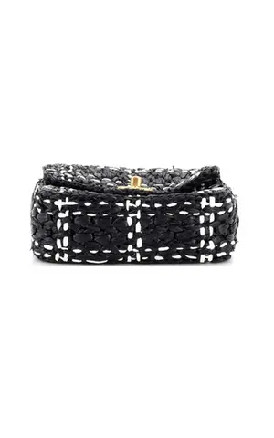 MODA ARCHIVE X REBAG Chanel Pre-owned Cc Mini Raffia Chain Flap Bag