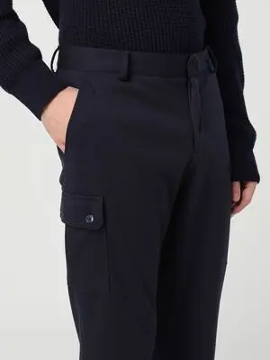 DANIELE ALESSANDRINI Tailored Cargo Trousers - Blue