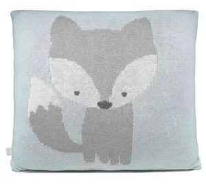 RIAN TRICOT Cushion Fox Light Blue - One-color