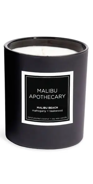 MALIBU APOTHECARY Malibu Beach Candle 8.0 Oz/237 - Matte Black