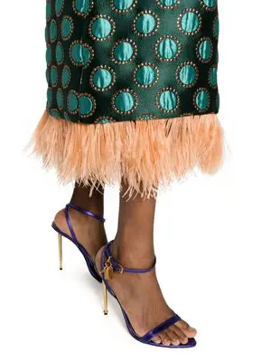 La DoubleJ Column Geometric-jacquard Midi Dress - Green