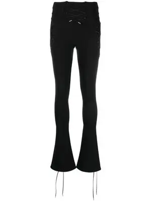 Off-White Logo-print Lace-up Leggings