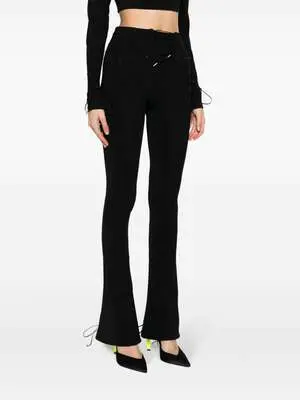 Off-White Logo-print Lace-up Leggings