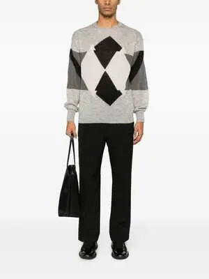 Neil Barrett Argyle Check Pattern Jumper