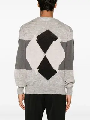 Neil Barrett Argyle Check Pattern Jumper