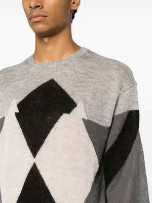Neil Barrett Argyle Check Pattern Jumper