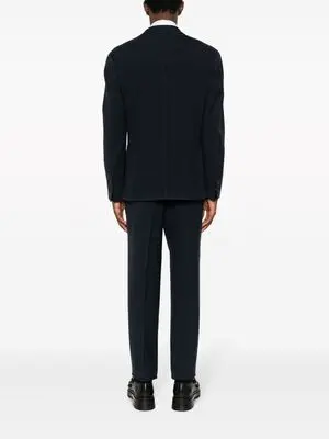DELL'OGLIO Double-breasted Wool Suit - Blue