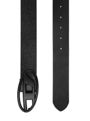 DIESEL® 1dr Logo-buckle Belt - Black
