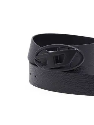 DIESEL® 1dr Logo-buckle Belt - Black