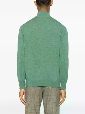 BALLANTYNE Short-zip Cashmere Jumper
