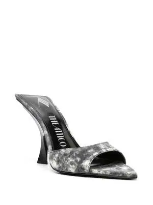 Attico 100mm Bleached-effect Pointed-toe Sandals