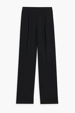 Zuhair Murad Sequin-embellished Crepe Wide-leg Pants - Black