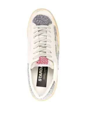 GOLDEN GOOSE Stardan Crystal-embellished Sneakers - White