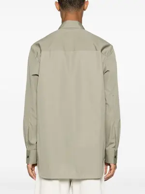 JIL SANDER Long-sleeve Cotton Shirt - Green