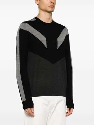 Neil Barrett Colour-block Fine-knit Jumper