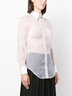 Thom Browne Rwb-placket Silk Shirt