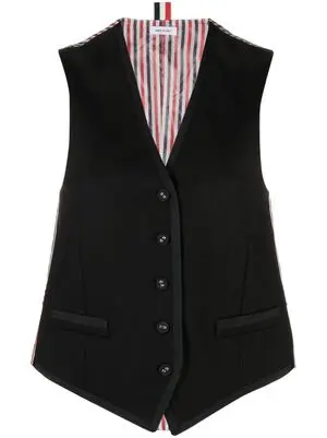 Thom Browne Button Detailed Vests For Women