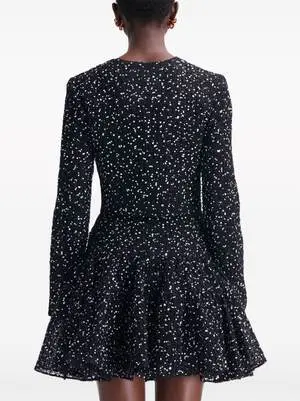 Oscar De La Renta Eyelash Fil-coupé Cropped Jacket