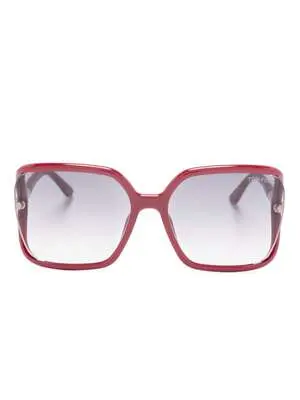 TOM FORD Oversize-frame Sunglasses - Red