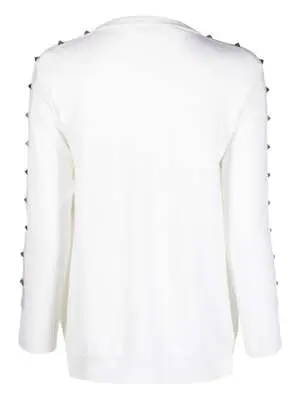 D.exterior Stud-embellished Wool Jumper
