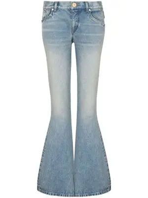 Balmain Western Bootcut Jeans - Blue