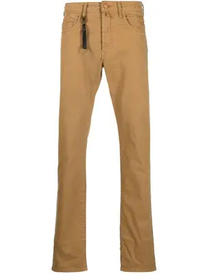 Incotex Low-rise Slim-fit Trousers - Brown