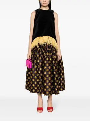 La DoubleJ Oscar Graphic-print Skirt
