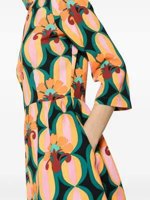 La DoubleJ Juliet Geometric-print Minidress - Blue