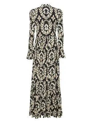 La DoubleJ Visconti Ghirlanda-print Maxi Dress