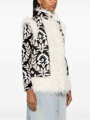 La DoubleJ Floral-print Vest - Black