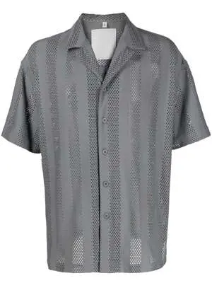 OFF DUTY Perforated Short-sleeve Shirt - Grey