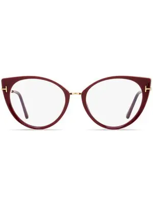 TOM FORD Cat-eye Frame Glasses - Red