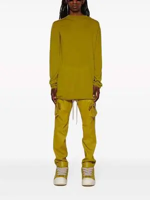 Rick Owens Elasticated Waist Tapered Leather Cargo Trousers