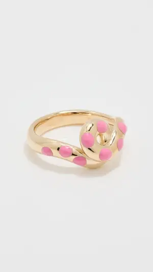 Bea Bongiasca Chunky Wave Polka Dots Ring