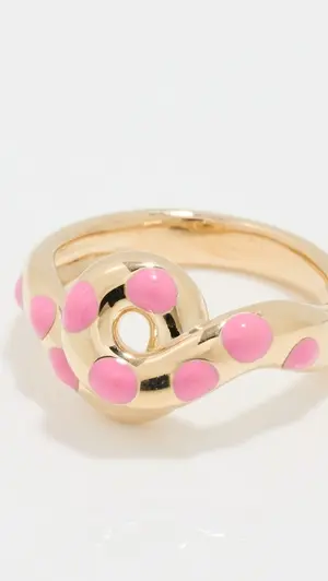Bea Bongiasca Chunky Wave Polka Dots Ring