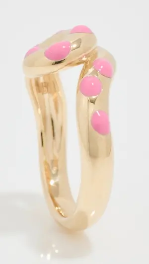 Bea Bongiasca Chunky Wave Polka Dots Ring