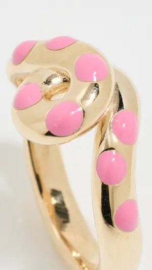 Bea Bongiasca Chunky Wave Polka Dots Ring