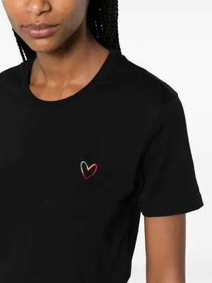 Paul Smith Swirl Heart-embroidered T-shirt