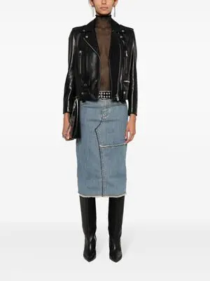 TOM FORD Frayed Pencil Midi Skirt