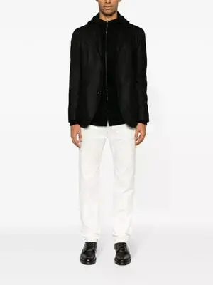 ROBERTO COLLINA Fine-ribbed Bomber Jacket