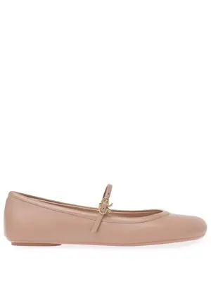 GIANVITO ROSSI Carla Ballerina Shoes - Neutrals