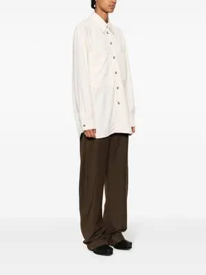 Nanushka Fabian Logo-embroidered Shirt